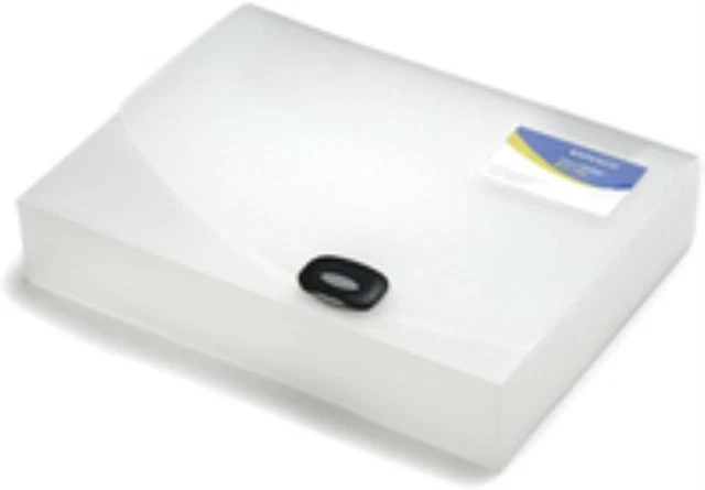 RAPESCO 0711 RIGID Box File, 40 Mm Spine, A4, Transparent £10.76 ...