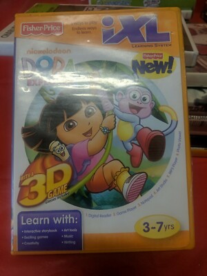 FISHER PRICE IXL Learning System Dora The Explorer Game disc & case ...