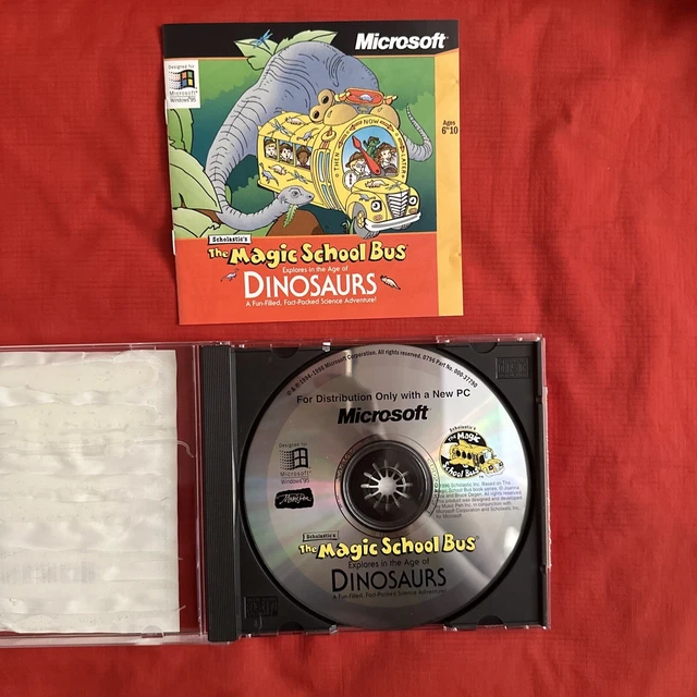 THE MAGIC SCHOOL Bus Dinosaurs PC CD-ROM Microsoft for Windows 95 £6.99 ...