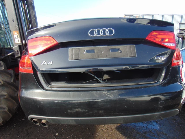 AUDI A4 B8 Rear Bumper Complete Black Ly9B 4 Door Saloon May Req Paint 08-12 £85.00 - PicClick UK