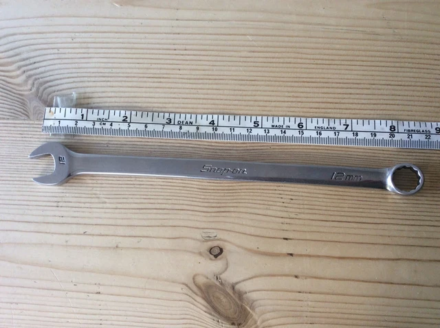 SNAP ON SPANNER 12 mm SNAP-ON RING / OPEN END SPANNER OEXLM12 USA £6.50 ...