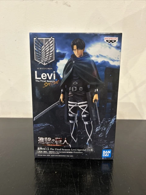 FIGURINE ATTACK ON Titan The Final Season Levi Spécial Bandai Banpresto ...