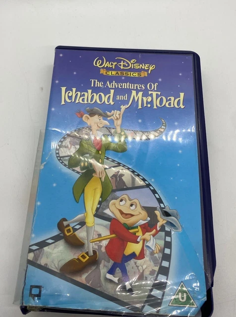 WALT DISNEY THE ADVENTURES OF ICHABOD AND MR TOAD VHS VIDEO Cassette £5 ...
