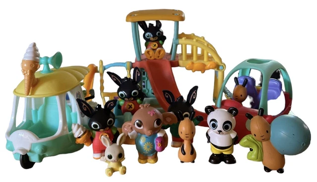 CBEEBIES BING BUNNY & Friends Play-Sets, Ice Cream Van, Playground, Car ...