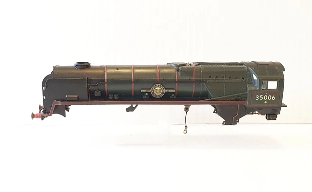 HORNBY REBUILT MERCHANT NAVY CLASS DCC BODY 35006 P&O S.N. Co. IN GREEN ...