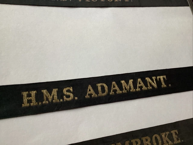 ROYAL NAVY CAP tally HMS ADAMANT £7.02 - PicClick UK