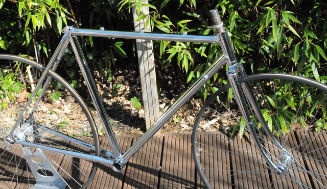 BENOTTO VINTAGE RENNRAD Rahmen, Stahl, RH 52, CHROM, DeRosa Muffen, TOP ...