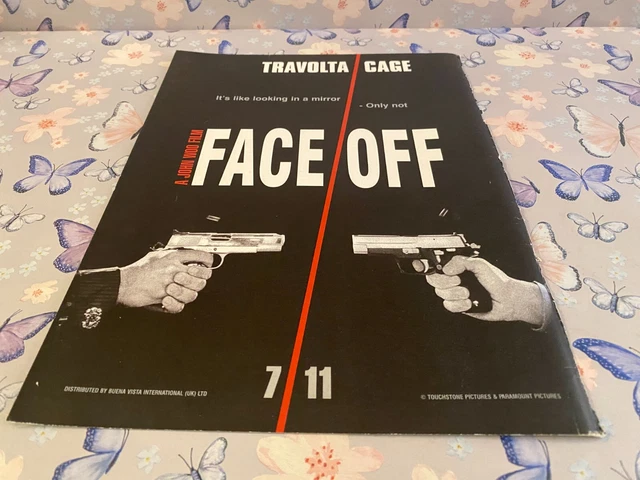 FRAMED ADVERT 12X9 Face Off Movie - John Travolta - Nicholas Cage £24. ...