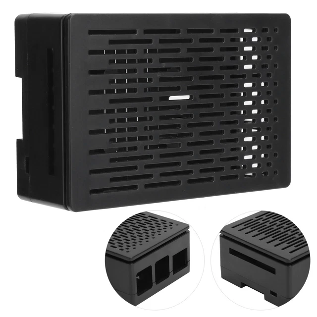 (BLACK)ABS CASE LOW-PROFILE CPU Cooler Heavy Duty Passive Cooling Metal ...
