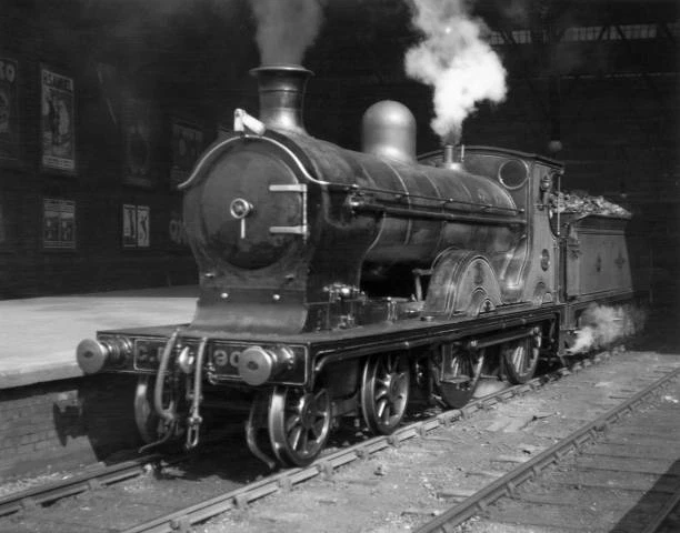 CALEDONIAN RAILWAY 900 Class 440 Superheated Steam Locomotive Train Old ...