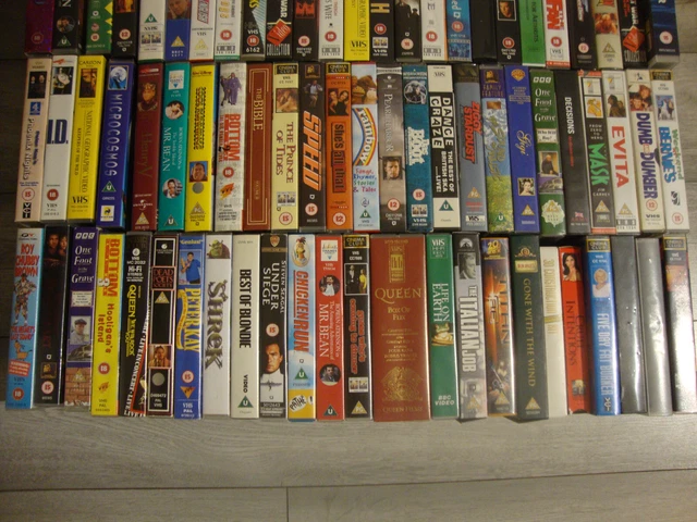 LARGE COLLECTION OF VHS video tapes £0.99 - PicClick UK