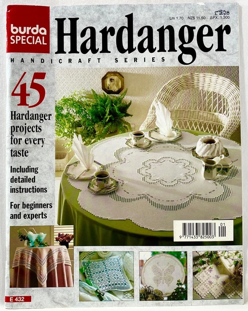 LIBRO DE PATRONES Burda Hardanger Handicraft Series E-432 1997 45 ...