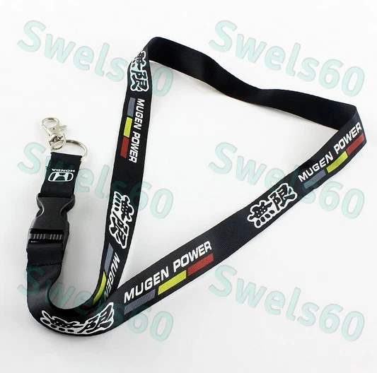 KEYCHAIN FOR MUGEN JDM Lanyard Quick Release Black Key chain Strap ...