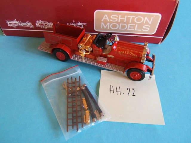 ASHTON MODELS#AH22 AHRENS-FOX Type C14 Chemical Pumper Bristol, PA 1927 ...