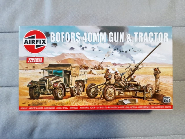 AIRFIX BOFORS 40MM Gun & Tractor Model A02314V Armour Military Kit £11. ...