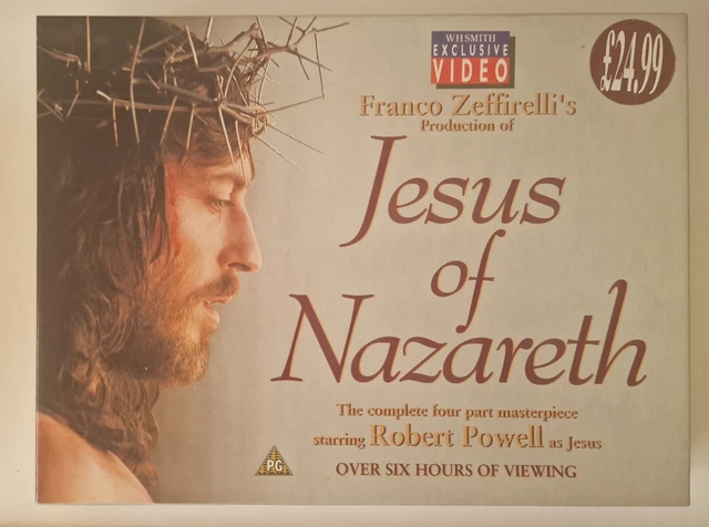 BOXED 2 X Vintage VHS Jesus of Nazereth Franco Zeffirelli Robert Powell ...