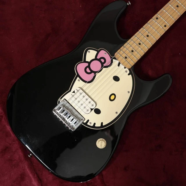 SQUIER HELLO KITTY Stratocaster Limited Electric Guitar Black Sanrio ...