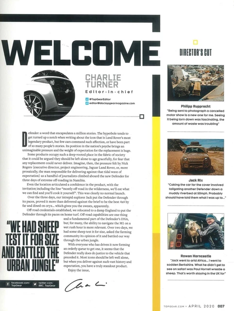 BBC TOP GEAR Magazine N° 333, Land Rover Defender, Aston V12, Avril ...