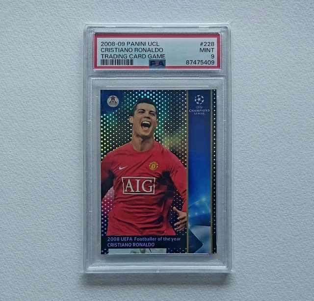 CRISTIANO RONALDO 2008-09 Panini UEFA Champions League Official Cards ...