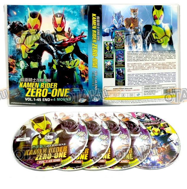 KAMEN RIDER ZERO-ONE - Complete Tv Series Dvd (1-45 Eps + 4 Movie) (Eng ...