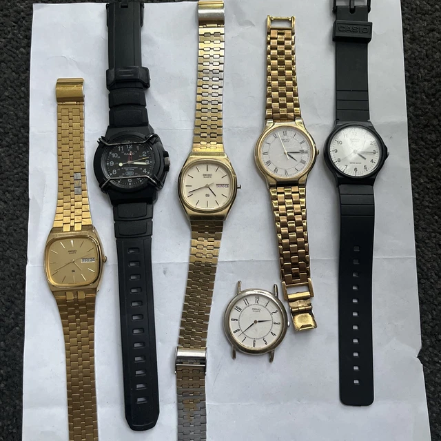 VINTAGE SEIKO AND Casio Lot Quartz Some Working Some Not $70.00 - PicClick AU