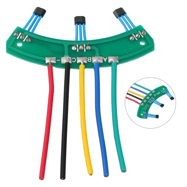 HALL PCB BOARD F PCB Cable Sine Wave Motor Green PCB Cable Wheel Motor ...