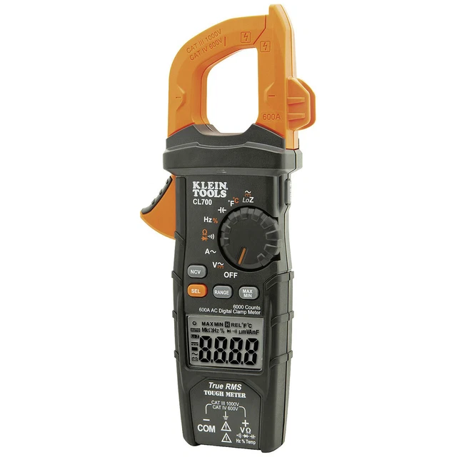 KLEIN TOOLS CL800 Multimeter Digital TRMS Auto-Range CAT IV 600V 6000 ...