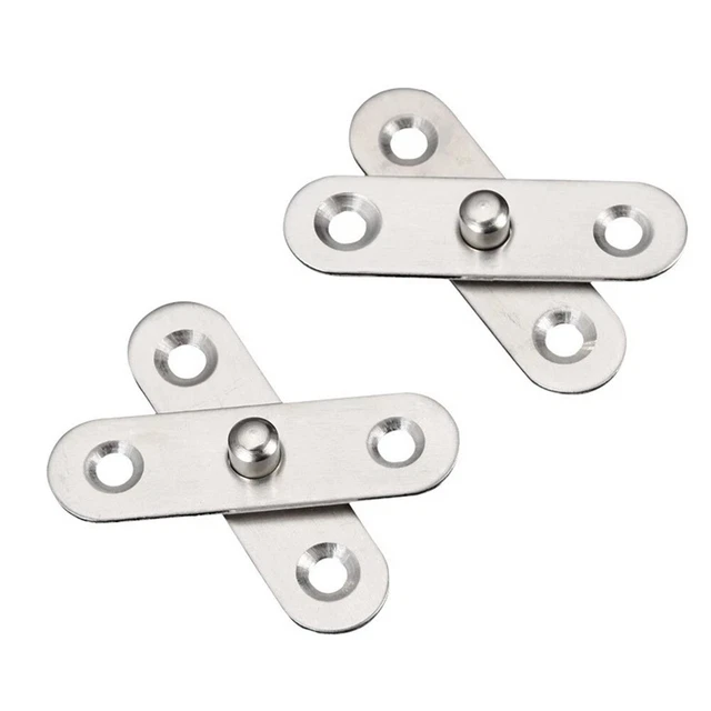 TOUT NEUF INTERNE Porte en Bois Rotatif Charnière Pivot Rotatif Argent ...