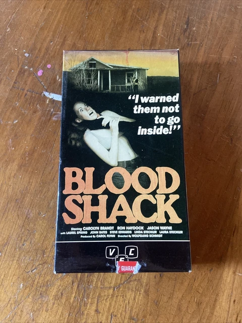 BLOOD SHACK VHS Full Flap Rare Horror VEC Clean Tested $79.99 - PicClick CA