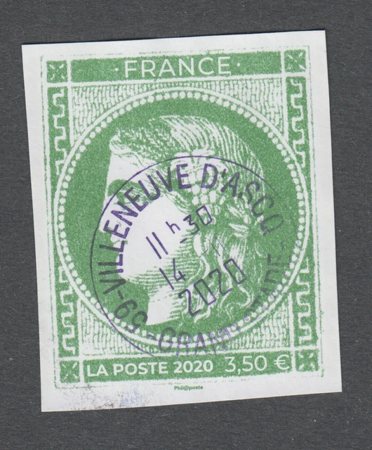 TIMBRE GRAND FORMAT oblitéré venant du carnet 150 Ans Cérès de Bordeaux ...