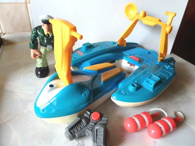 MATTEL - FISHER Price Rescue Heroes Sea Rescue Figures Vehicle ...