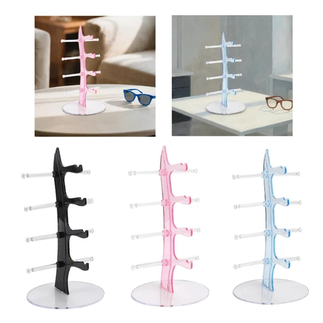 EYEGLASSES DISPLAY STAND Store Table Desktop Showcase Glasses Holder ...