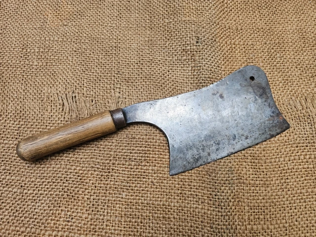 ANTICA MANTELLO DA Carne Chef Chopper Strumento Macellaio Coltello ...