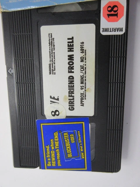 1990 GIRLFRIEND FROM Hell VHS Tape Horror IVE $35.99 - PicClick CA
