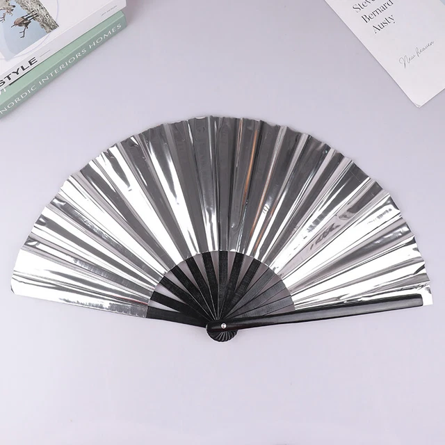 BIG-FOLDING FAN SHINING Rave Hand Fan Decorative Handheld Fan Home ...