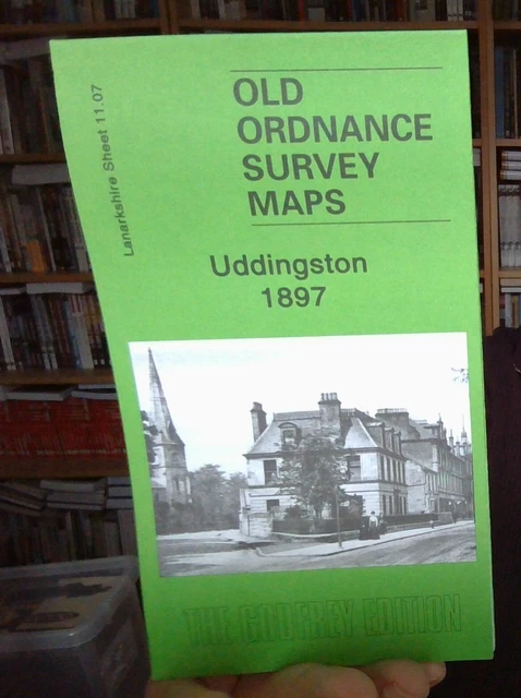 MAP OF UDDINGSTON 1897 Lanarkshire sheet 11.07 by Gilbert Bell NEW ...