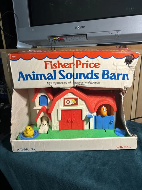 NEW IN BOX Vintage 1987 Fisher Price Animal Sounds Farm Barnyard ...
