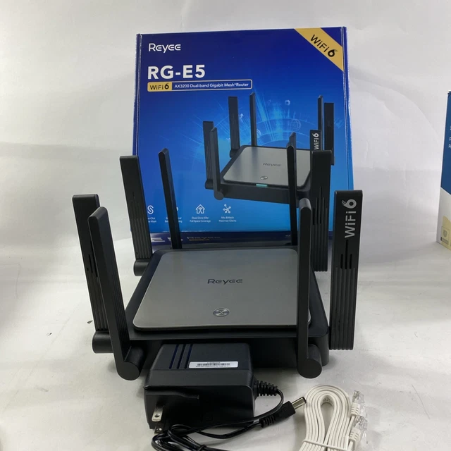 REYEE RG-E5 WIFI 6 AX3200 Dual-Band Gigabit Mesh Router New $42.95 ...