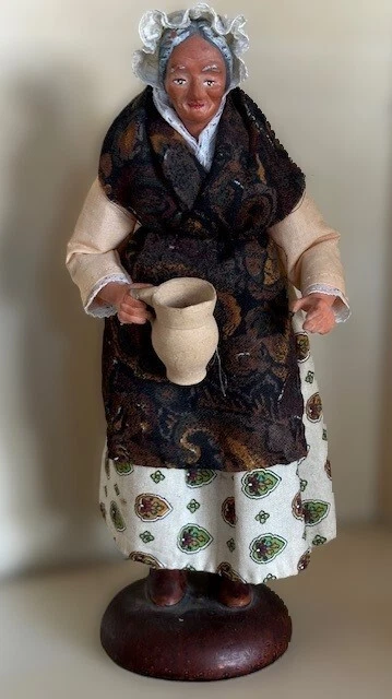 SANTON PROVENCAL SIGNÉ ANSIDEI FEMME A LA CRUCHE EUR 10,00 - PicClick FR