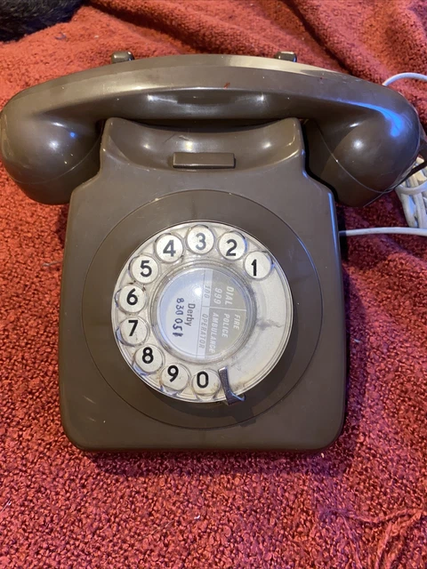 VINTAGE ROTARY DIAL Telephone Brown GPO BT 8746G 1970’s £19.99 ...