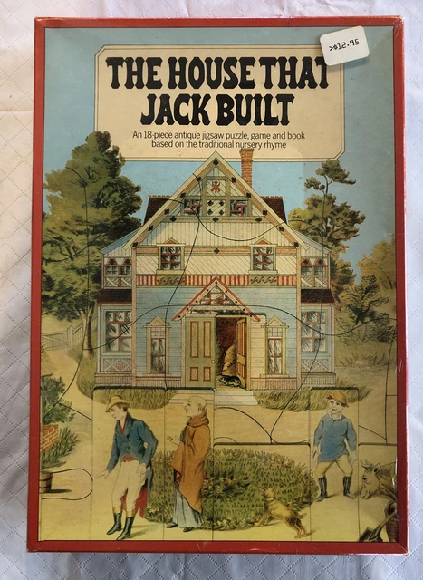 VINTAGE THE HOUSE That Jack Built Nursery Rhyme Puzzle Game Book NEW ...
