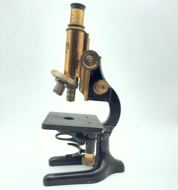 MICROSCOPE ANCIENNE CARL Zeiss Jena Antique Mikroskop + 3 objectifs EUR ...