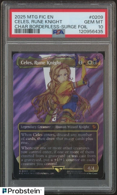 2025 MTG FINAL Fantasy Char Borderless Surge Foil #0209 Celes Rune ...