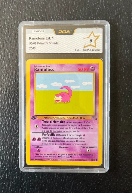 CARTE POKEMON RAMOLOSS 55/62 Edition 1 - Fossile - Pca 8 - Wizards EUR ...