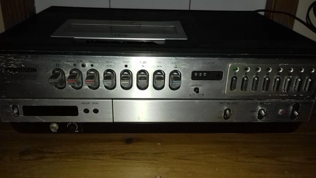 VINTAGE VHS VIDEO Recorder Ferguson Videostar Top Loader Model No. 3V22 ...