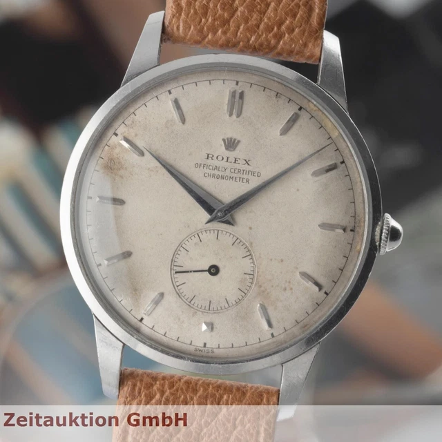 ROLEX CHRONOMETER PRECISION Edelstahl Handaufzug Herrenuhr Ref. 4890 Vintage EUR 23.450,00 ...