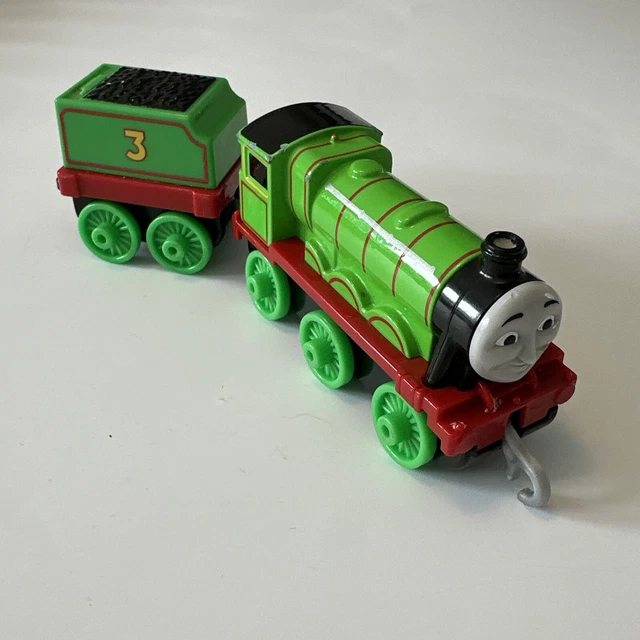 PUSH ALONG TRACKMASTER HENRY #3 + TENDER TRAIN GDJ55 Thomas Train Track ...