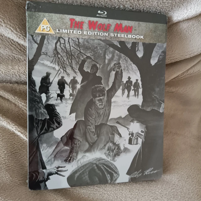 THE WOLF MAN Limited Edition Blu Ray Steelbook Alex Ross Lon Chaney New ...