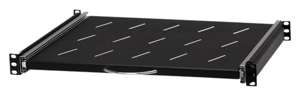19& 1U 350MM Black Pull-Out Sliding Rack Shelf for Network Data Cabinet ...