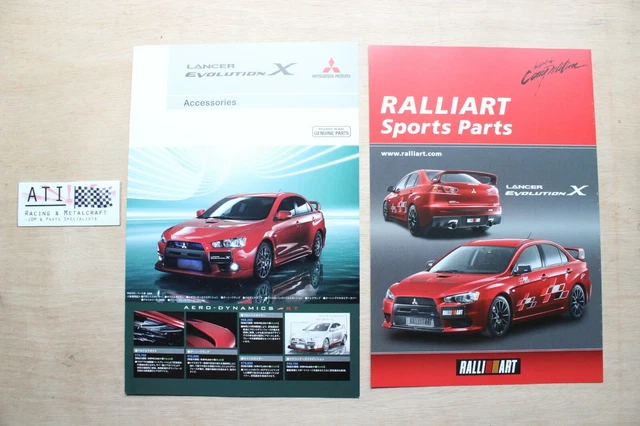 MITSUBISHI LANCER EVOLUTION Evo 10 X Ralliart Optional Accessory Parts ...